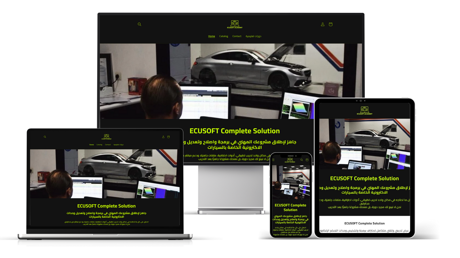 تشخيص السيارات وبرمجة وحدات التحكم الإلكترونية (ECU) – ECUSOFT Academy